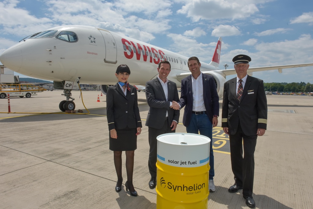 SWISS Becomes First Airline to Use Synhelion’s Solar Fuel in Regular ...