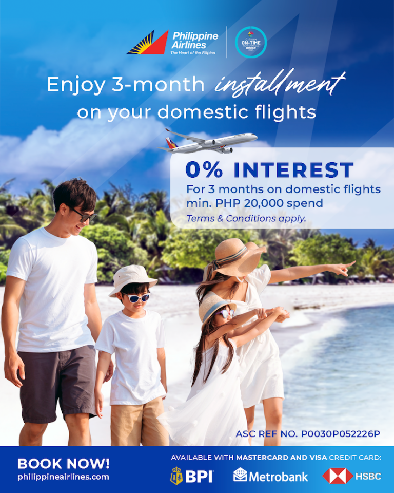 PAL 0% Interest Installment Plan Promo for Domestic Flights - AvGeek ...